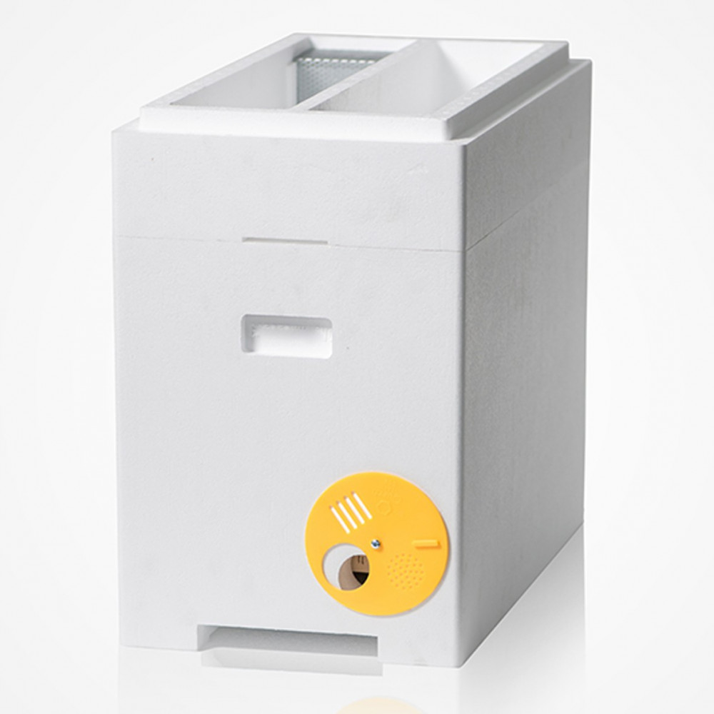 Ruchette Polystyrène Dadant 2x3C Avec Nourrisseur - Api-Bourgogne